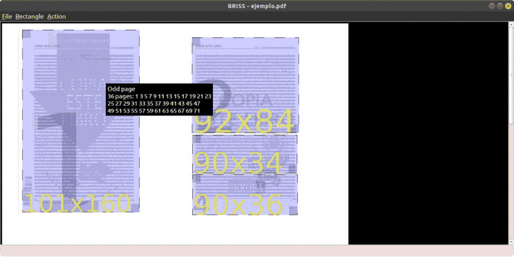 Briss, convertir un PDF de dos o más páginas a una página por página ...