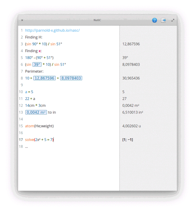 Matemáticas en Linux con Nasc, la productividad máxima - atareao con Linux