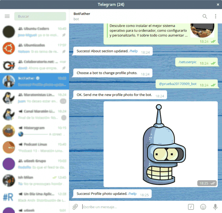 Exprimiendo Telegram. Crea tu propio bot para Telegram. - atareao con Linux Exprimiendo Telegram. Crea tu propio bot para Telegram. - atareao con Linux