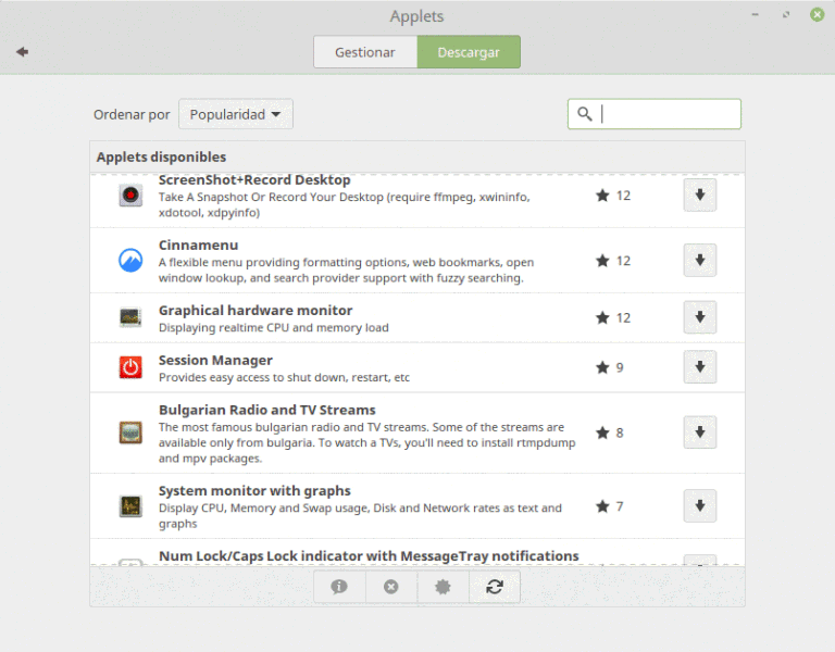 Applets, desklets y extensiones para Cinnamon - atareao con Linux
